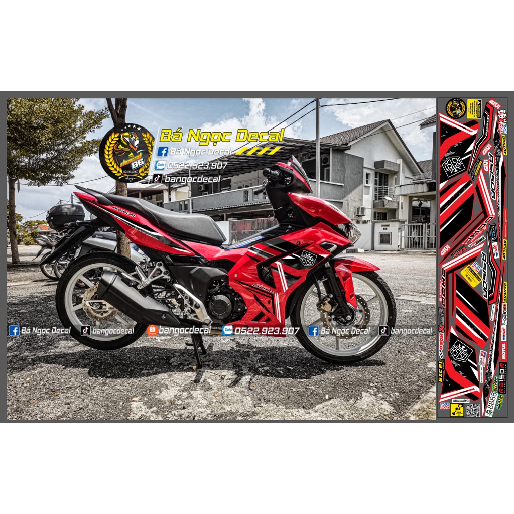 TEM RS150R WINNER X V3 MÀU ĐỎ, ĐỎ HRC, ĐỎ NHÁM | Shopee Việt Nam