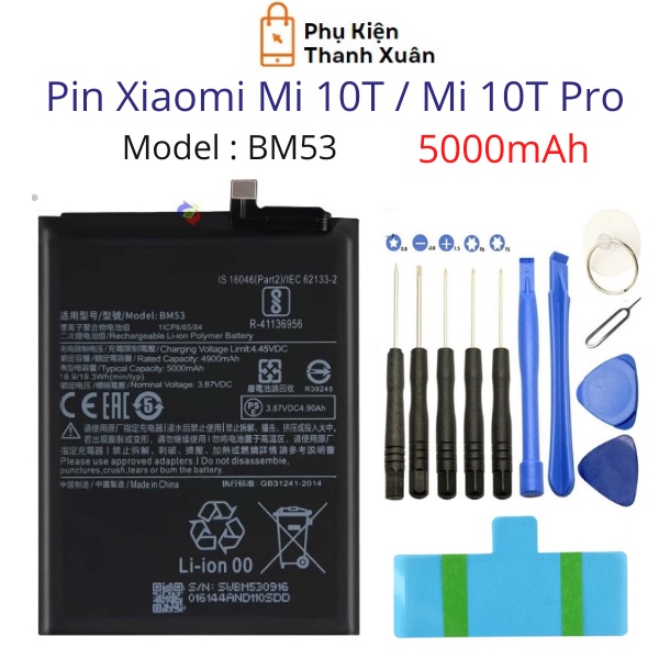 Pin zin Xiaomi Mi10t / Mi10T Pro BM53 5000mAh | Dung lượng gốc | Tặng ...