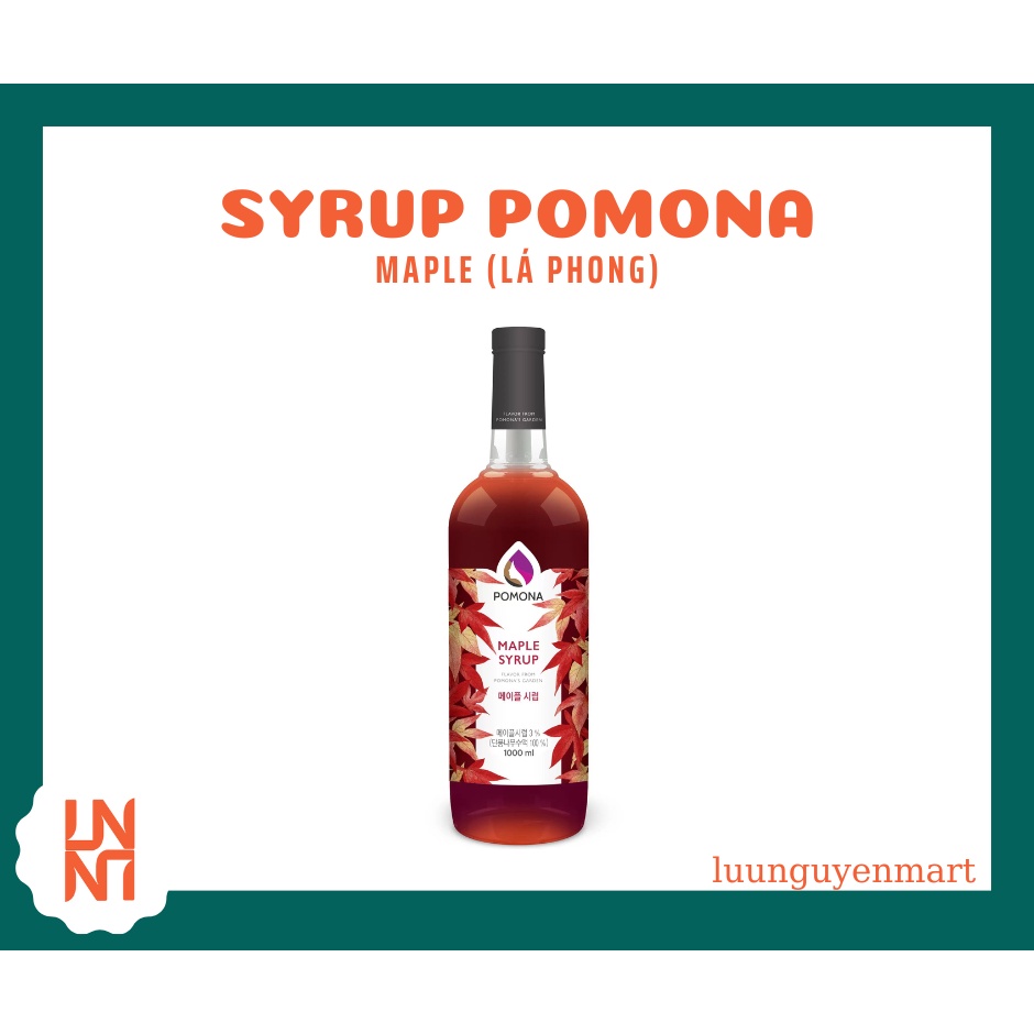 Siro/ Syrup Pomona Maple (Lá Phong) 1L | Shopee Việt Nam