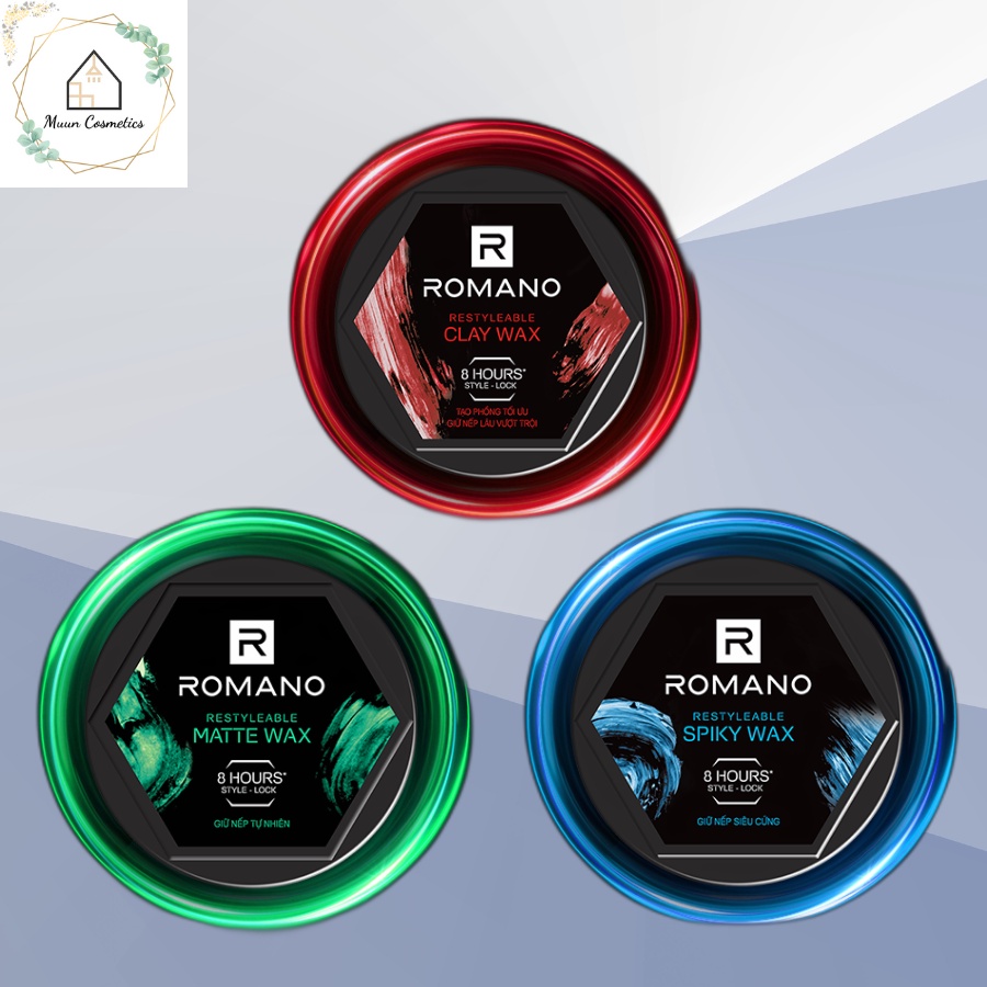 Wax Vuốt Tóc - Sáp Tạo Kiểu Tóc Romano 68g (Các Loại) | Shopee Việt Nam