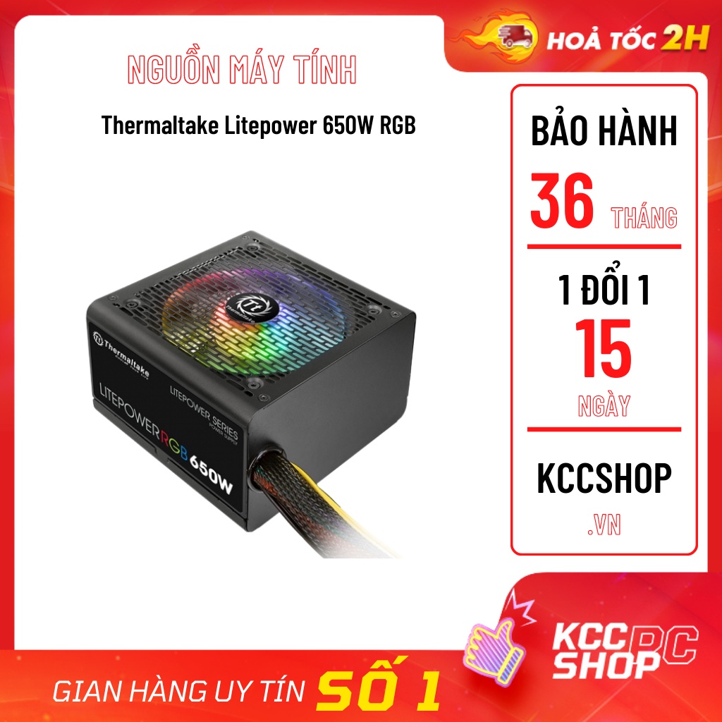 Nguồn Máy Tính Thermaltake Litepower 650W RGB | Shopee Việt Nam
