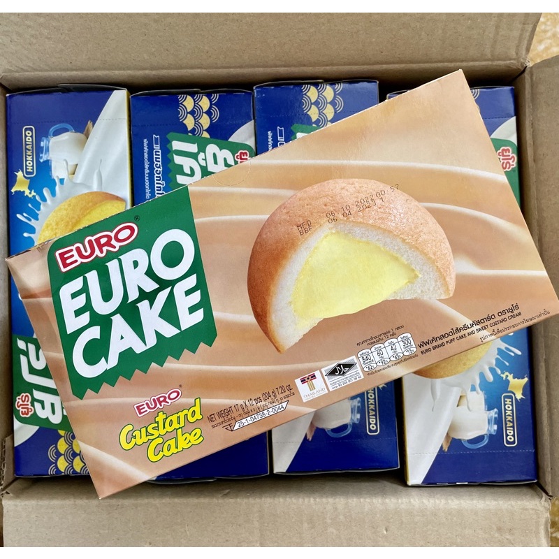 Bánh trứng EURO CAKE Thái Lan đủ vị (hộp 12 cái) | Shopee Việt Nam