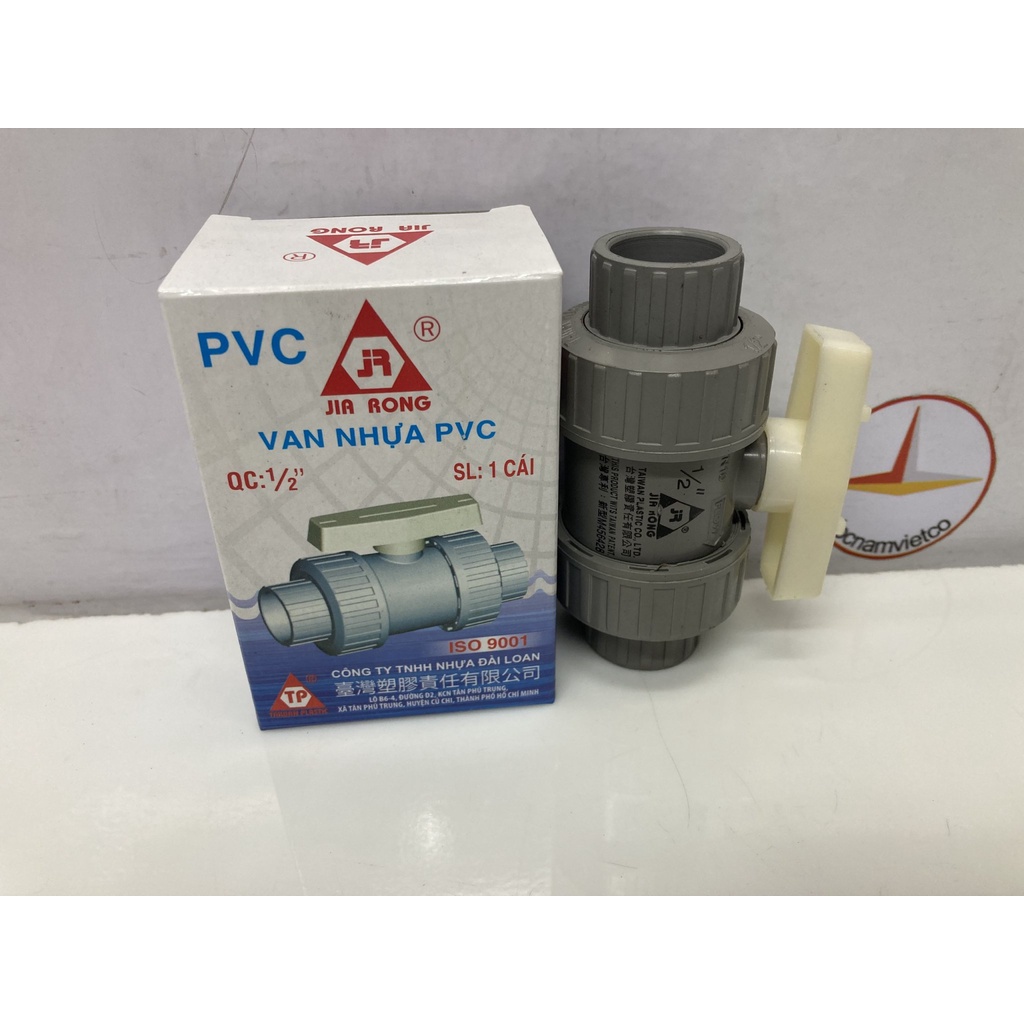 Van 2 đầu rắc co 21 (1/2") nhựa PVC Jia Rong | Shopee Việt Nam