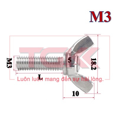 Bulong tai hồng inox 304 M3 | Shopee Việt Nam
