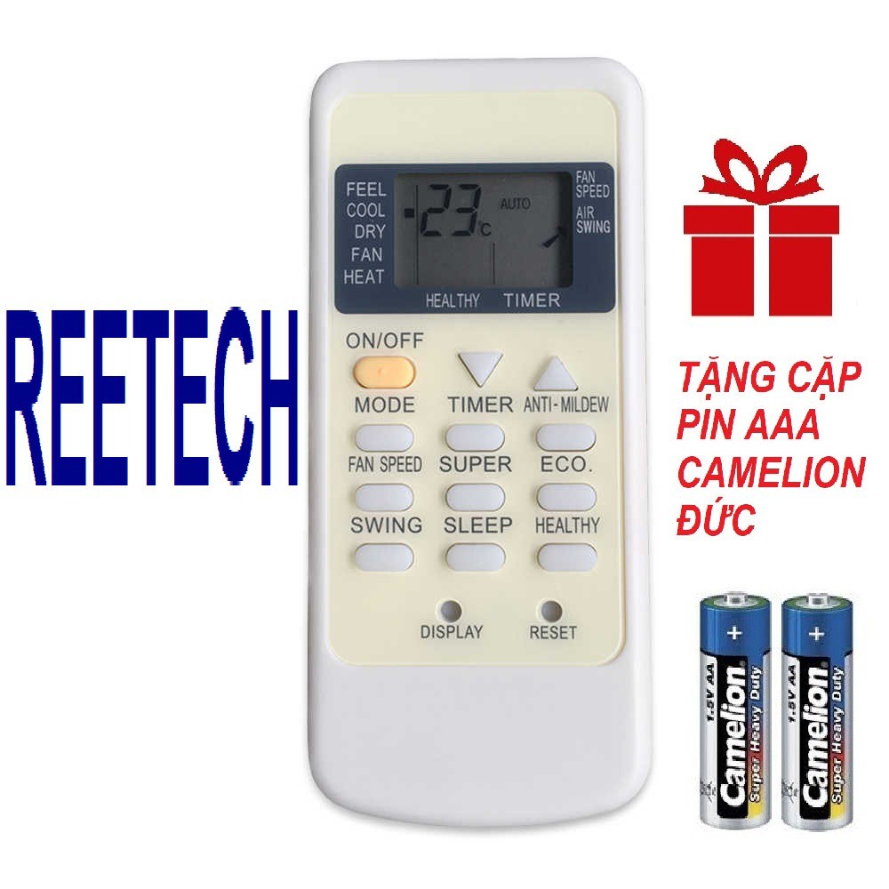 Remote máy lạnh REETECH GYKQ-05 - Điều khiển điều hòa REETECH | Shopee ...