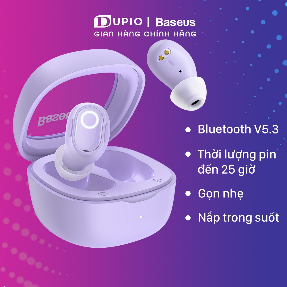 Tai nghe không dây DUPIO Baseus TN11 bluetooth V53 nhét tai điều khiển ...