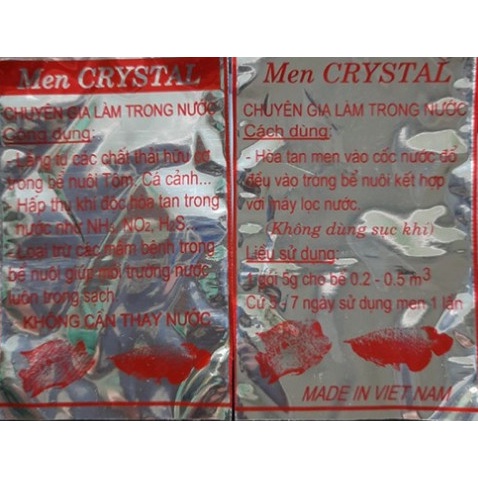 Men làm trong nước - Men Pha Lê (Crystal) làm trong nước bể cá cảnh, bể ...