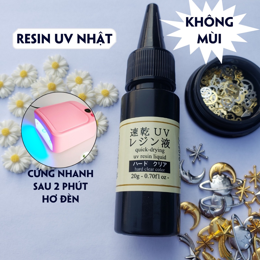 Keo Resin UV Nhật Bản Không Mùi, Khô Cứng Nhanh Sau 2 Phút Hơ Đèn ...