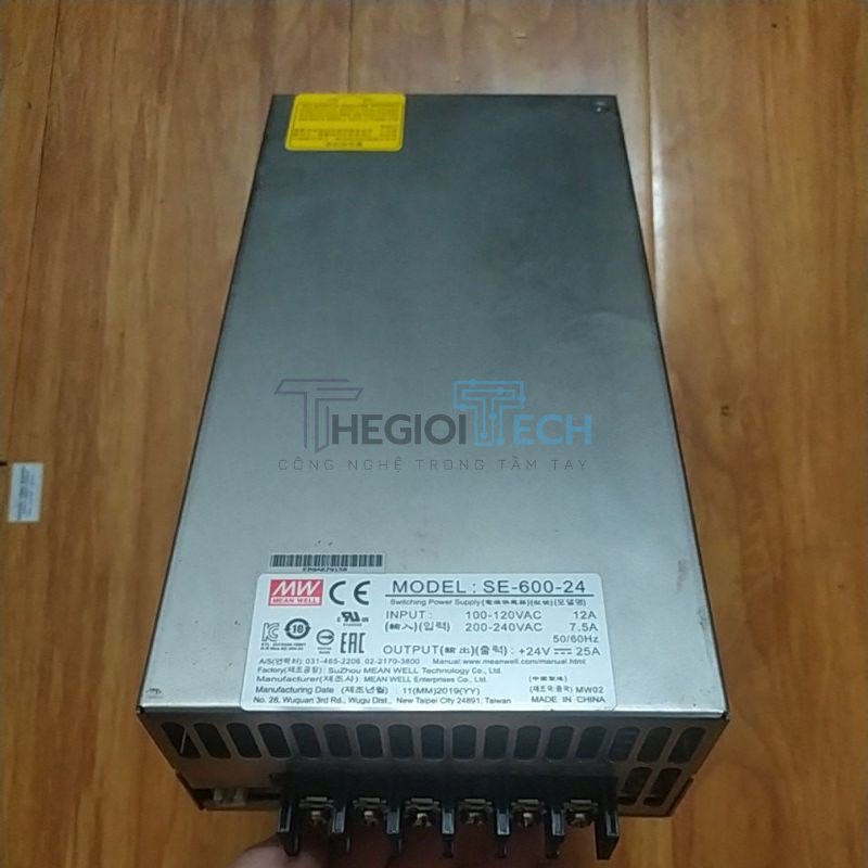 Nguồn 24V Meanwell SE-600-24 24V-25A 600W max ( hàng cũ tháo máy ...