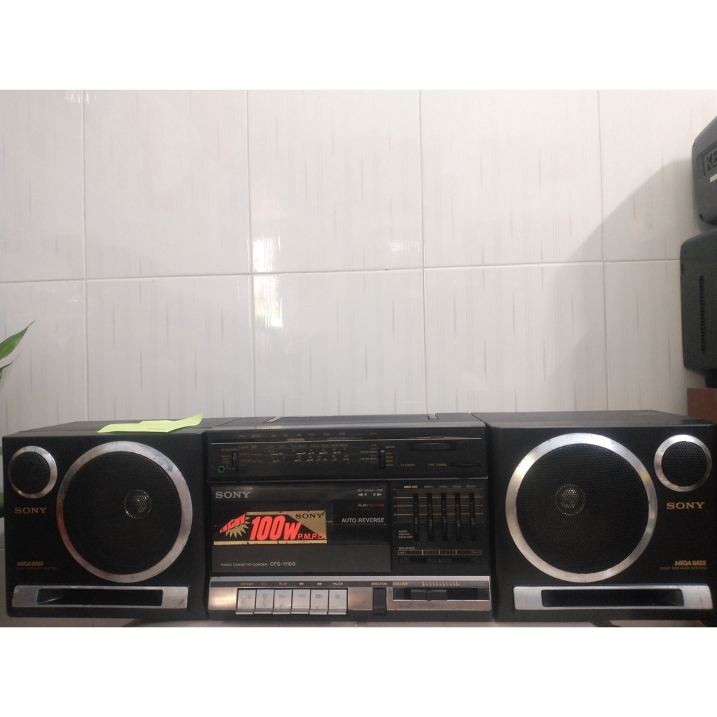 Radio cassette Sony CFS-1110s đồ cũ nghe hay ok 100% | Shopee Việt Nam