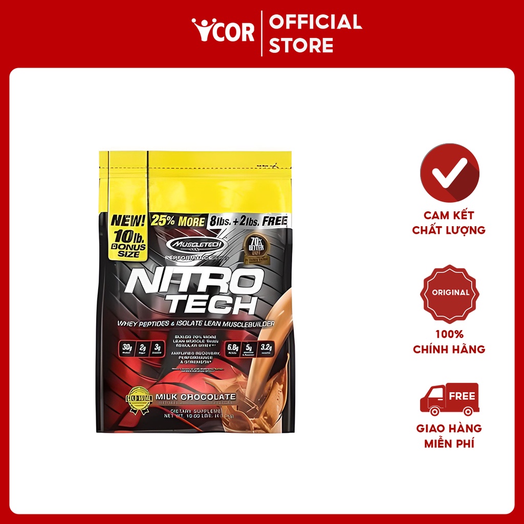 MuscleTech NITRO-TECH, 10 Lbs (4,54 Kg) | Shopee Việt Nam