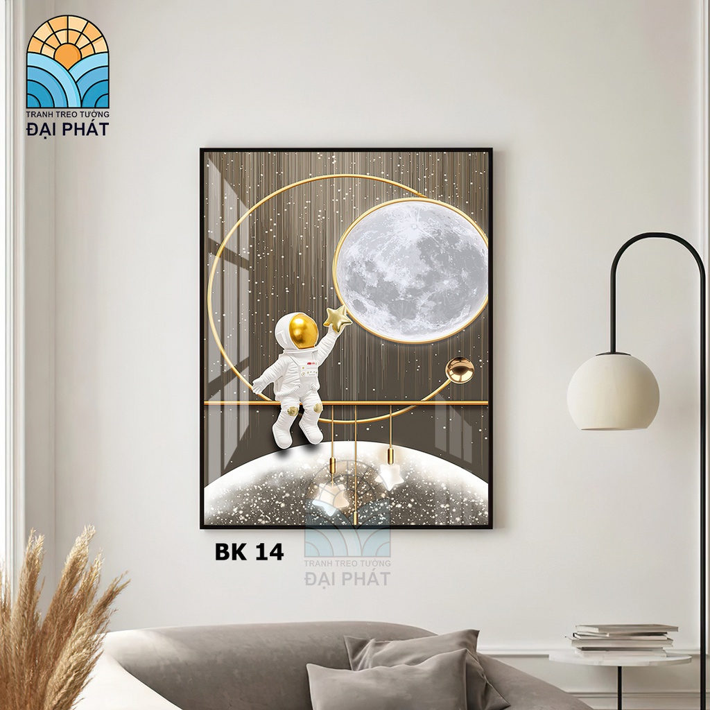 Tranh Gấu Beabrick tráng gương- Tranh treo tường tráng gương laminate ...