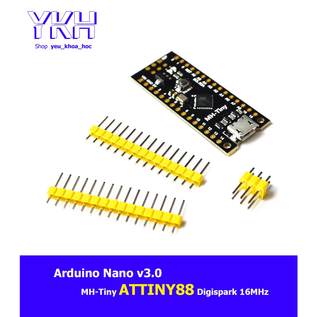 Arduino Nano v3.0 MH-Tiny ATTINY88 Digispark 16MHz | Shopee Việt Nam