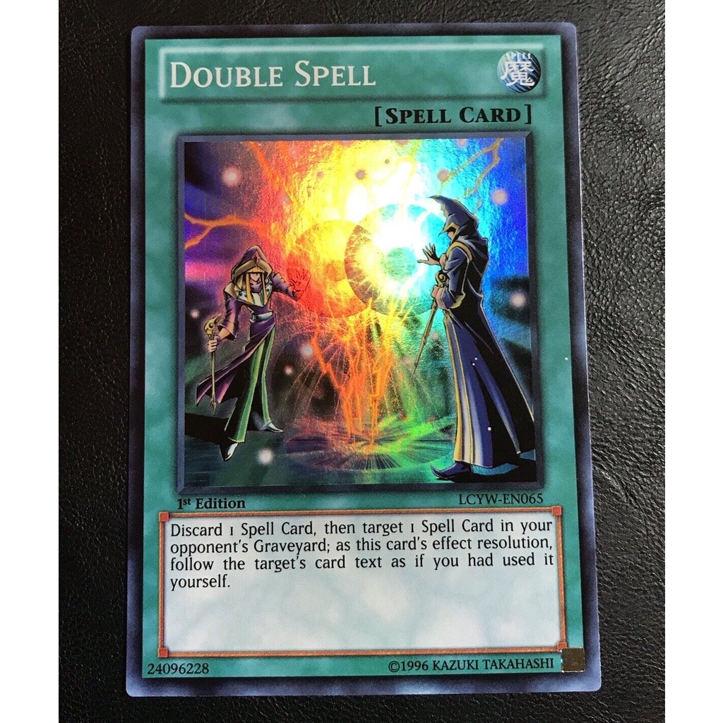 Bài Yugioh - Double Spell (Super Rare) #Art Dark Magician Girl | Shopee ...