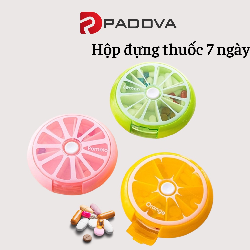 Hộp Đựng Thuoc Mini 7 Ngăn Chia Ngày Hình Tròn, Tiện Lợi Mang Theo ...