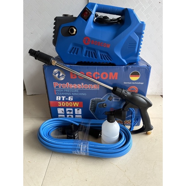máy rửa xe mini máy rửa xe gia đình BOSCOM 300w động cơ 100% dây đồng ...