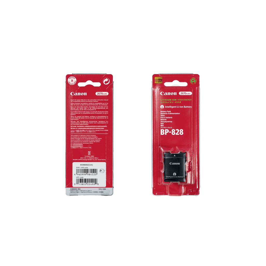 Pin Canon bp 727 bp 808 bp 828 cho máy quay canon FS10 FS11 FS20 FS21 ...