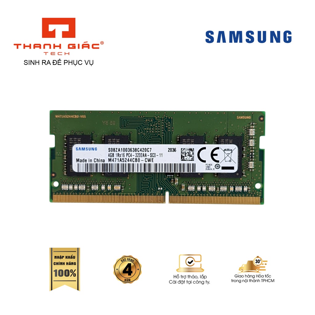 Ram Laptop Samsung 4GB Bus 3200 DDR4 - Bảo Hành 3 Năm | Shopee Việt Nam