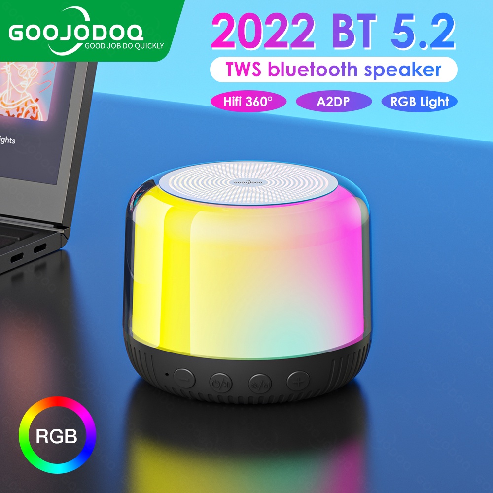 Loa bluetooth GOOJODOQ không dây có đèn LED nhiều màu sắc xinh xắn ...