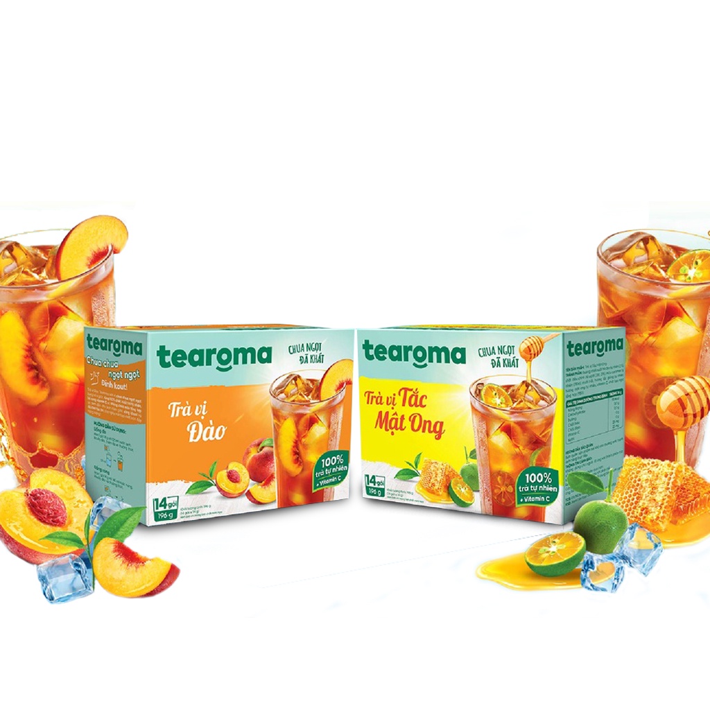 Trà Tearoma Hòa Tan Hộp 196gr (14 gói) | Shopee Việt Nam