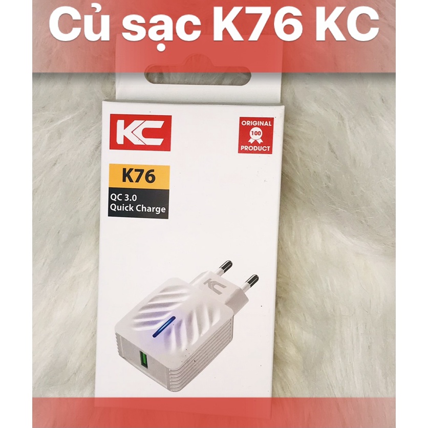 CỦ SẠC NHANH KC k76 | Shopee Việt Nam