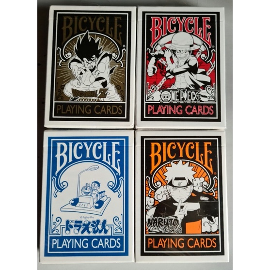 Tổng hợp tất cả các dòng bài hãng Bicycle Anime Playing Cards | Shopee ...