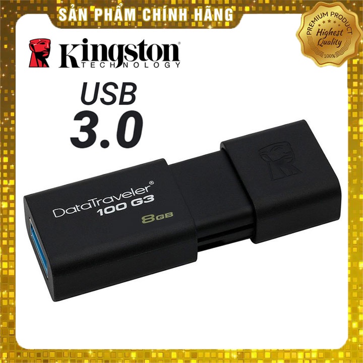 USB 3.0 Kingston DataTraveler 100G3 8GB | Shopee Việt Nam