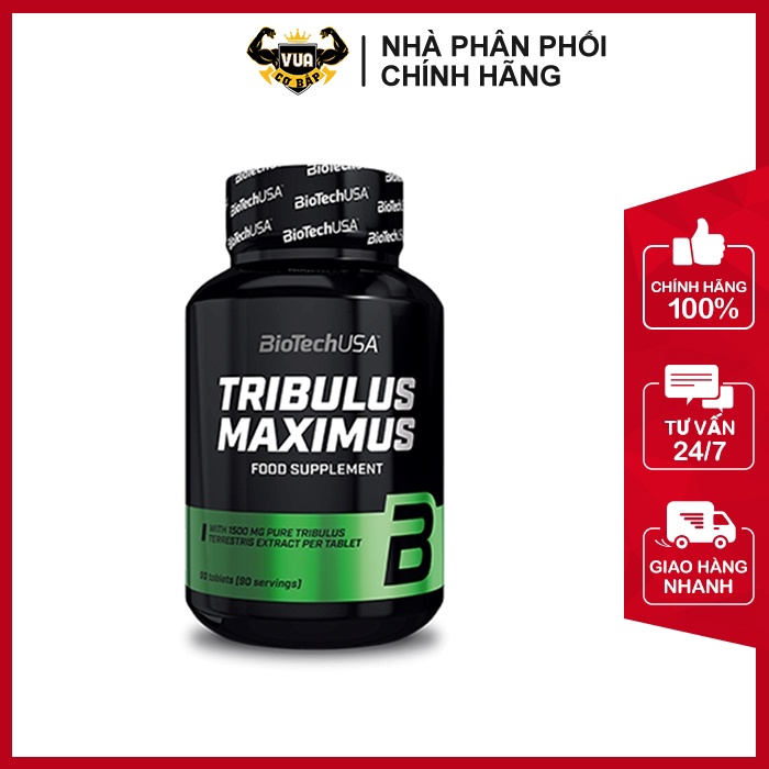 Hỗ trợ tăng Testosterone tự nhiên Tribulus Maximus BiotechUSA 90 viên ...