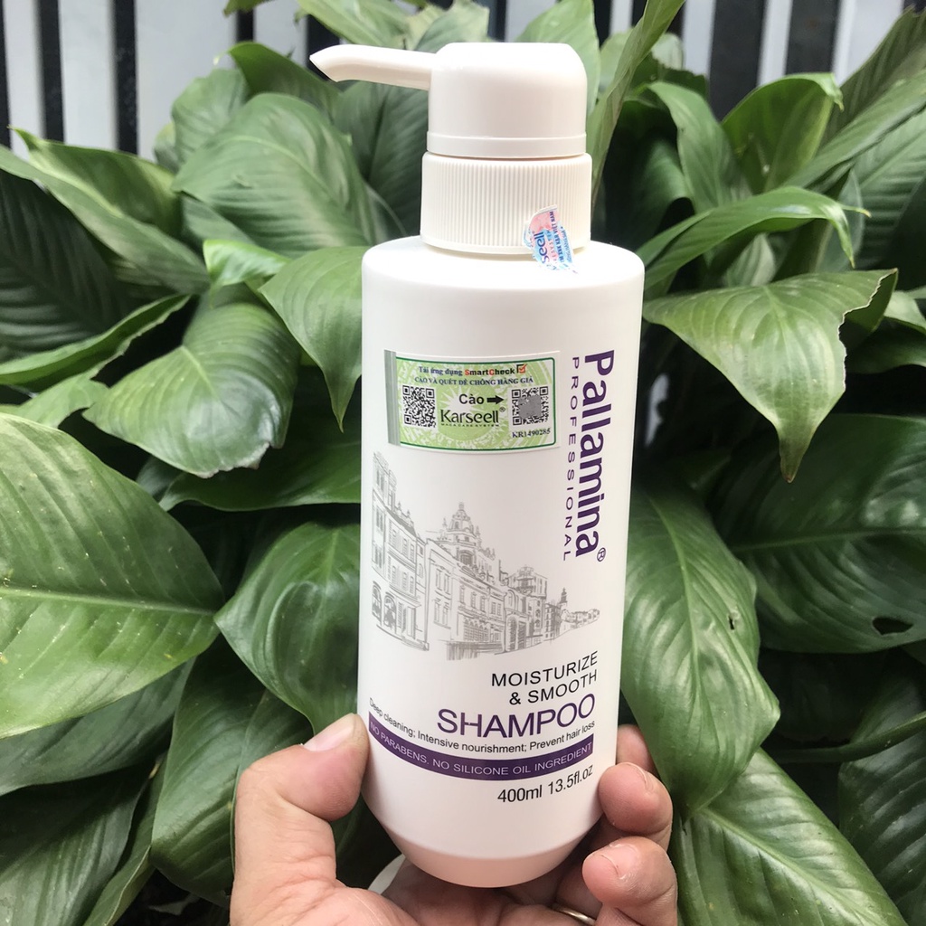 Dầu gội phục hồi tóc hư tổn Pallamina Collagen Keratin Complex Shampoo ...