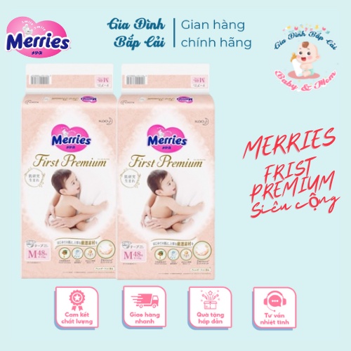 Thanh lý Tã/Bỉm Merries Nội Địa Nhật First Premium Siêu cộng Chính Hãng ...
