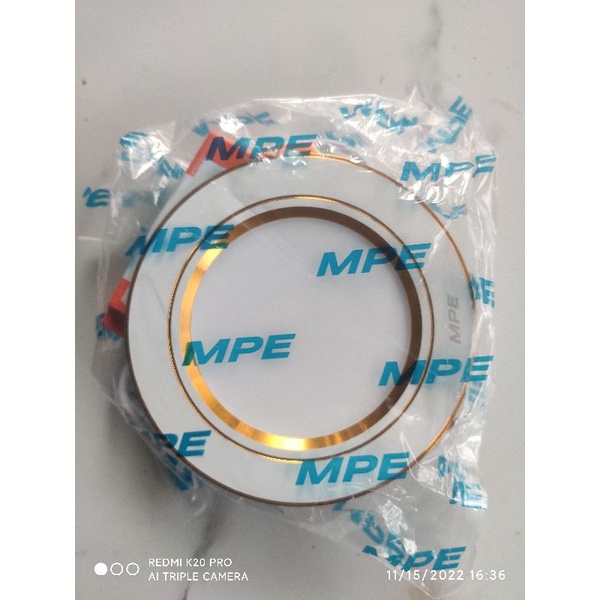 Đèn LED âm trần MPE 9w viền vàng, ánh sáng trắng, kích thước 118mm ...