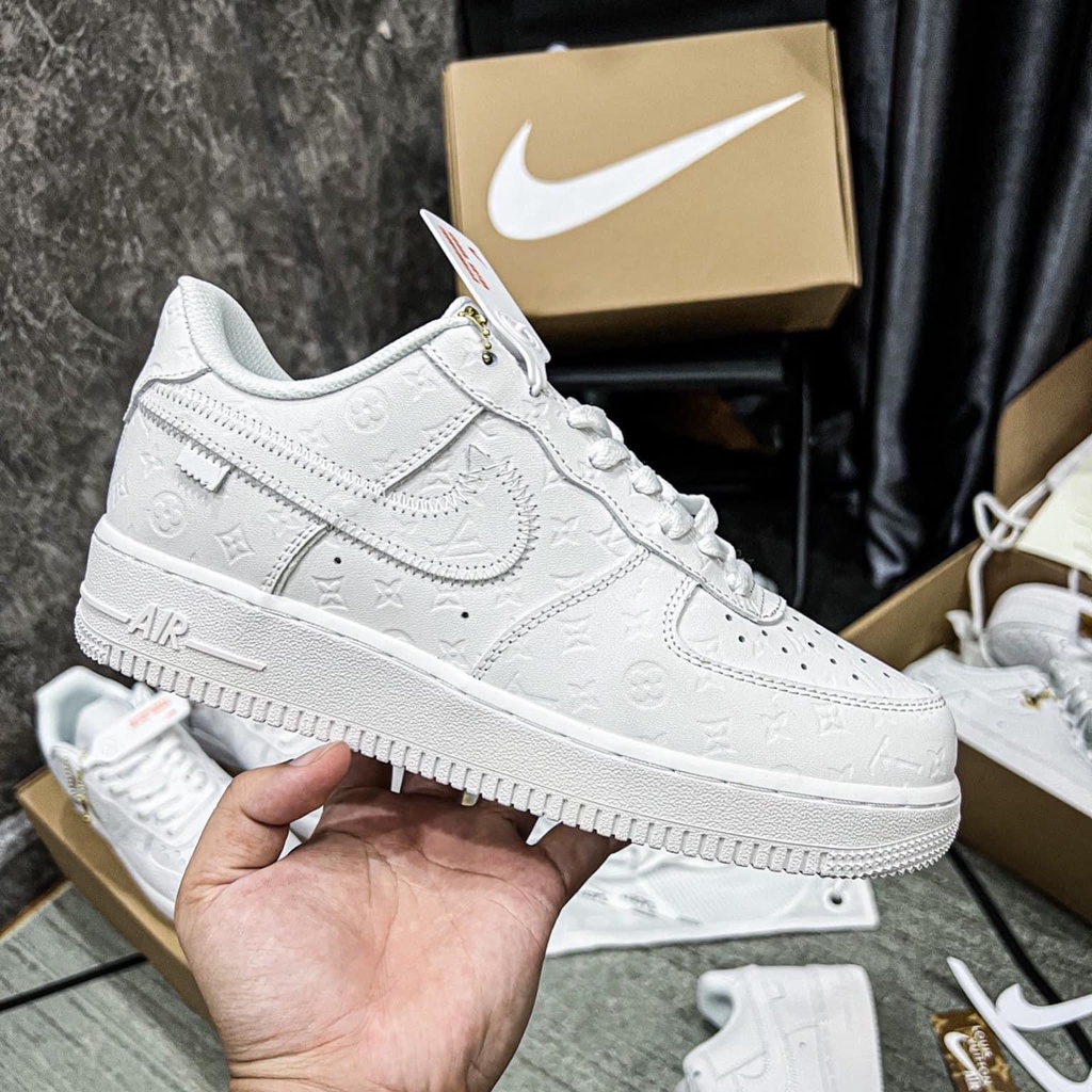 Giày AF1 LV Nâu, Giày thể thao Air Force 1 mix LV phối màu nâu hot bản ...