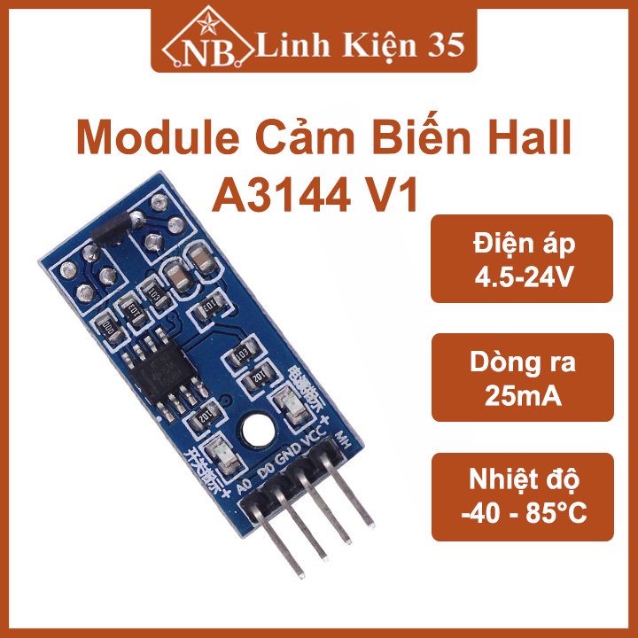 Module cảm biến từ trường Hall A3144 V1 | Shopee Việt Nam