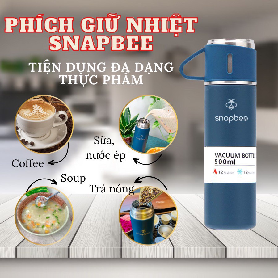PHÍCH GIỮ NHIỆT SNAPBEE - 500ml | Shopee Việt Nam