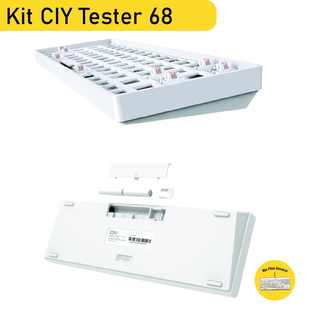 [Sẵn] CIY Tester68 V2 - Kit bàn phím cơ 2 chế độ Bluetooth và kết nối ...