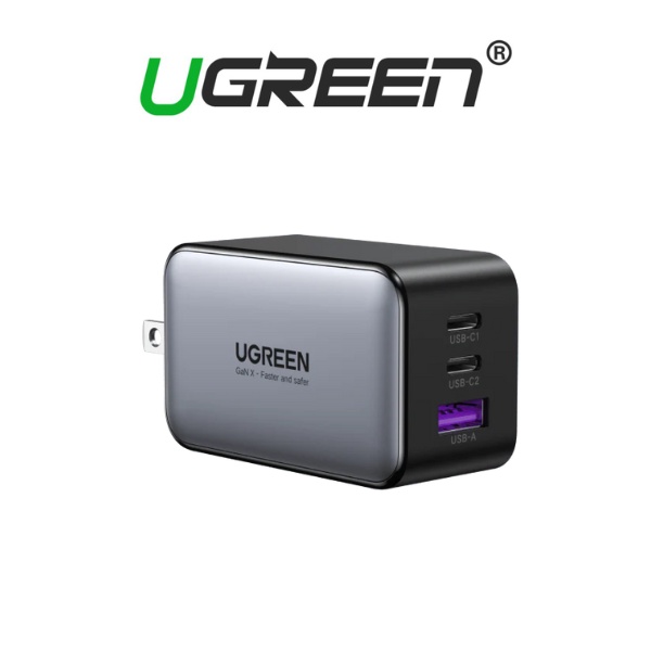 Củ sạc nhanh 65W GaN 3 cổng, USB Type-C x2, USB Type-A x1 Ugreen 10334 | Shopee Việt Nam