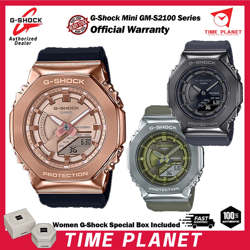 Đồng hồ thể thao vàng hồng G-Shock GM-2100 Series Đồng hồ nữ GM-S2100PG-1A4 / GM-S210-3A GM ...