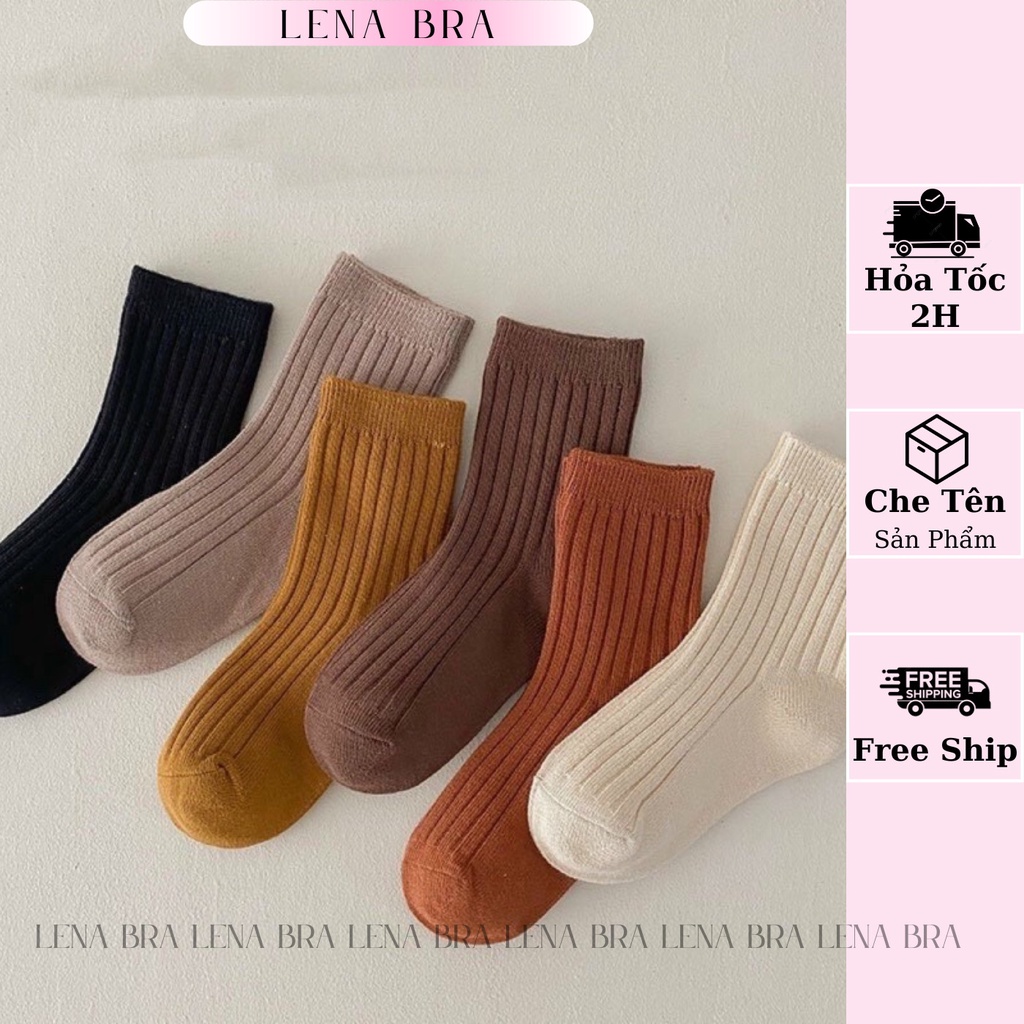 Tất LENA cổ cao, vớ len gân cao cổ cho bé Trai và gái siêu xinh 1-12 ...