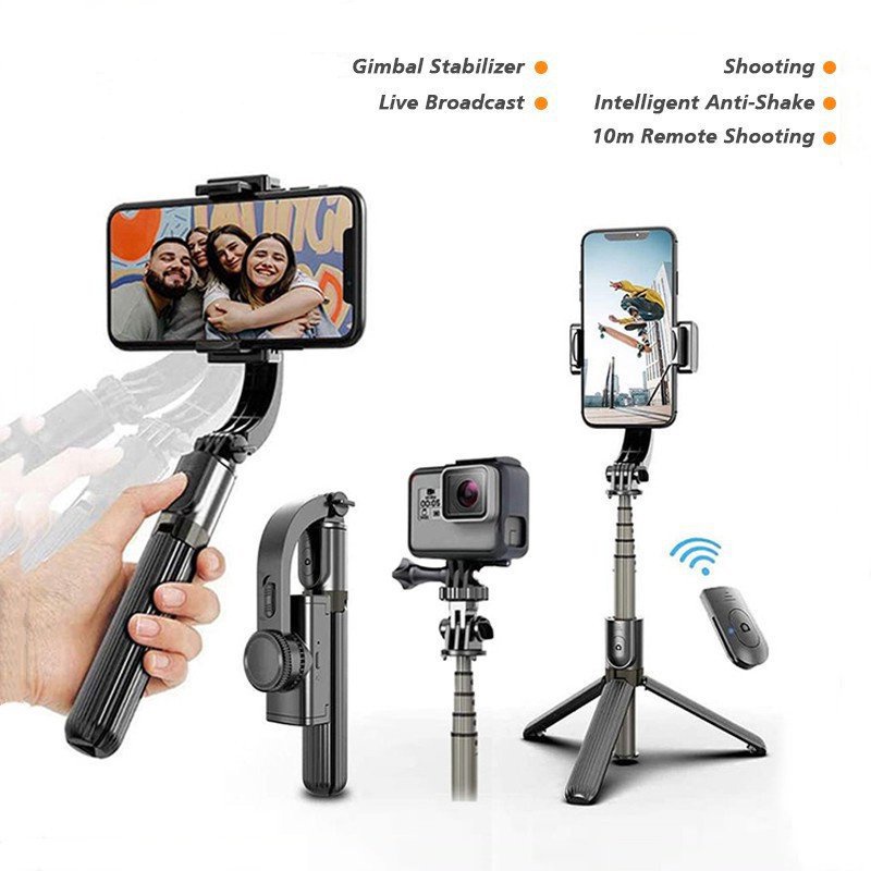 Gậy selfie chống rung 4in1 L08 cho điện thoại Selfie Stick Tripod kèm remote Bluetooth | Shopee ...