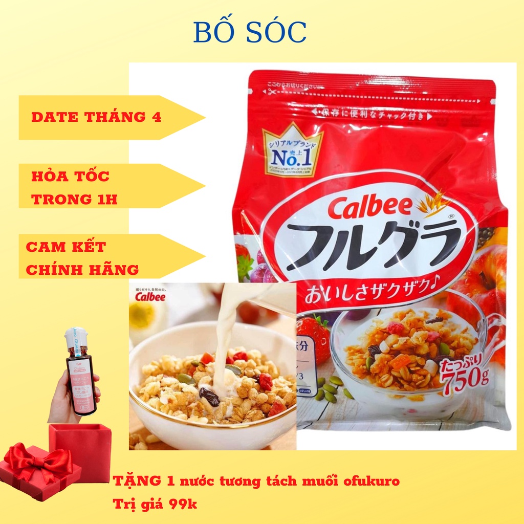 Ngũ Cốc Sấy Khô Calbee nội địa Nhật Bản 750gr [FREESHIP] Calbee 600 gr, 800 gr | Shopee Việt Nam