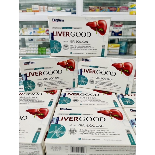 Giải độc gan LiverGood - Bổ gan - Hộp 30 viên | Shopee Việt Nam