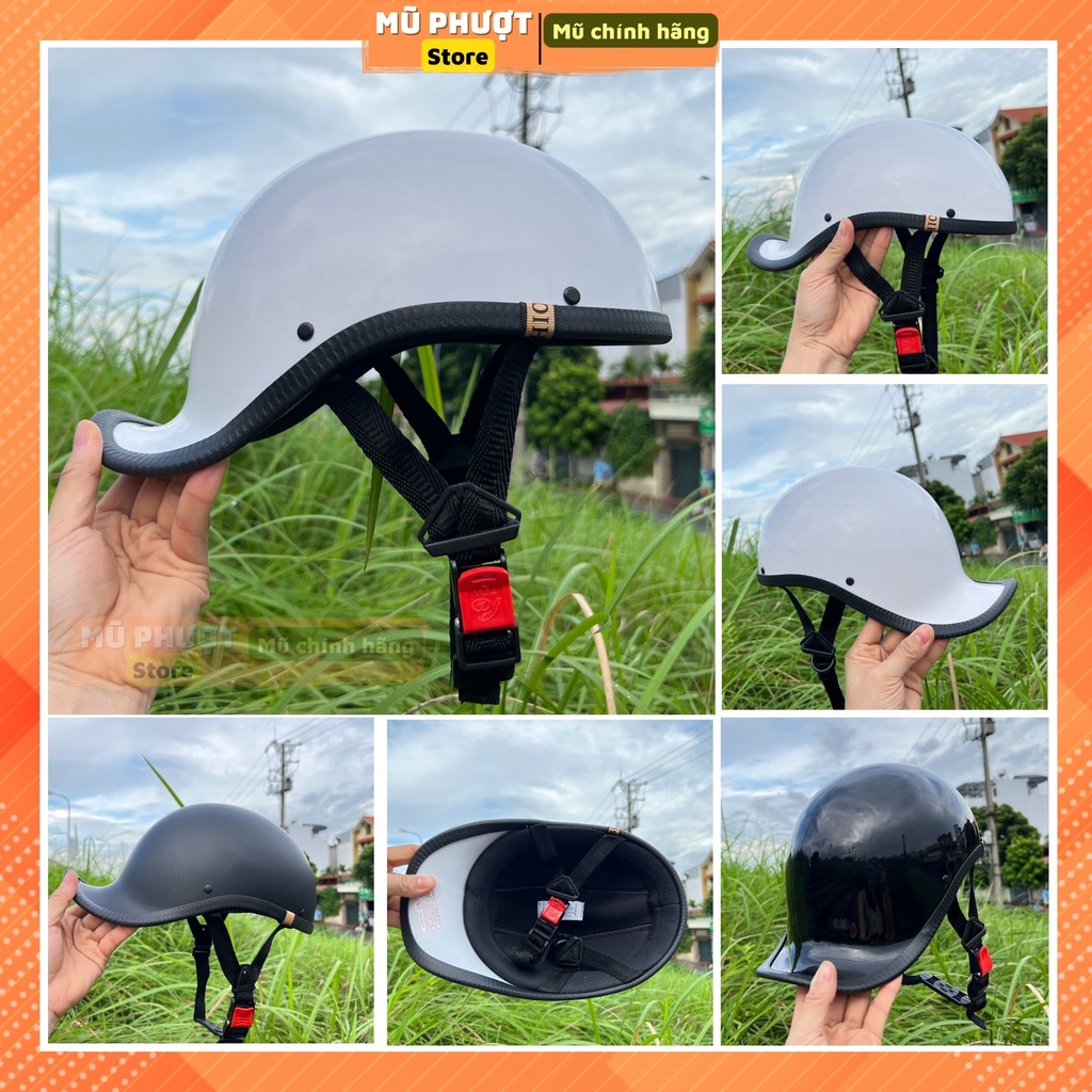 Mũ bảo hiểm 1/2 đầu Gangter chính hãng, nón bảo hiểm đội ngược đầu màu ...