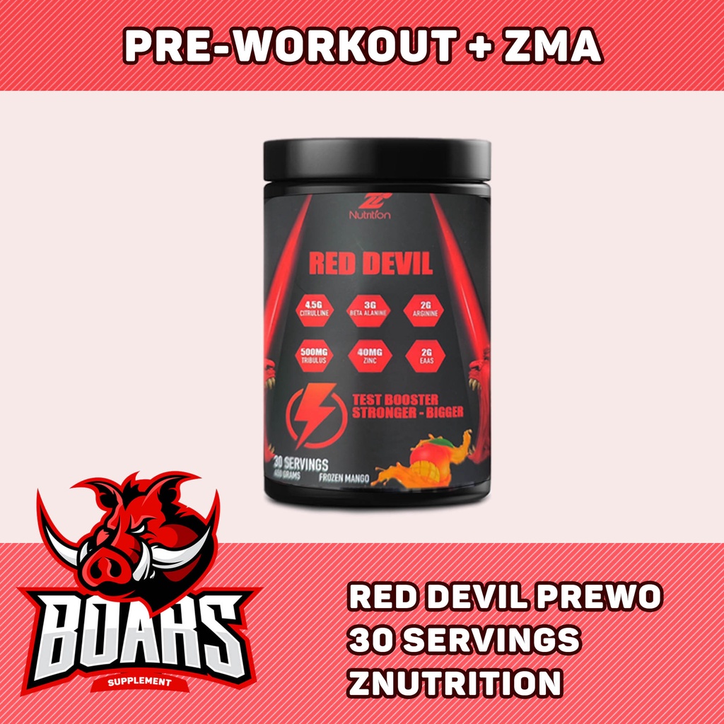 TĂNG SỨC MẠNH ZNUTRITION RED DEVIL, PREWORKOUT KHÔNG CAFFEINE, BỔ SUNG ...