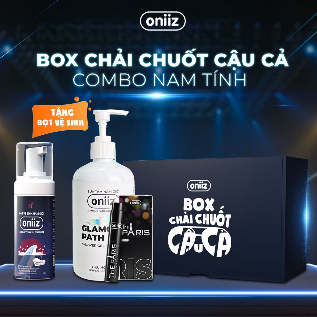 Bộ quà tặng nam giới Oniiz - Box Chải Chuốt Sữa tắm, nước hoa cao cấp ...