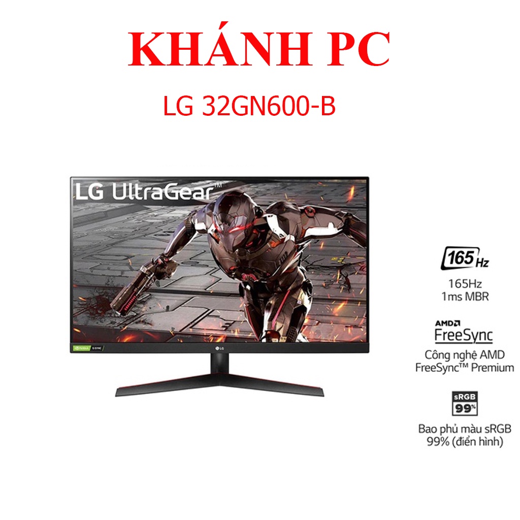 Màn hình LG 32GN600-B UltraGear™ 31.5'' VA QHD 165Hz 1ms MBR AMD ...