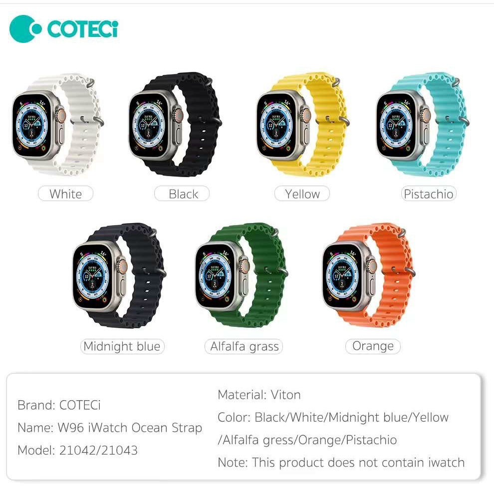 dây Silicone Ocean Loop cho Smartwatch Ultra 49mm , Series 1/2/3/4/5/6 ...