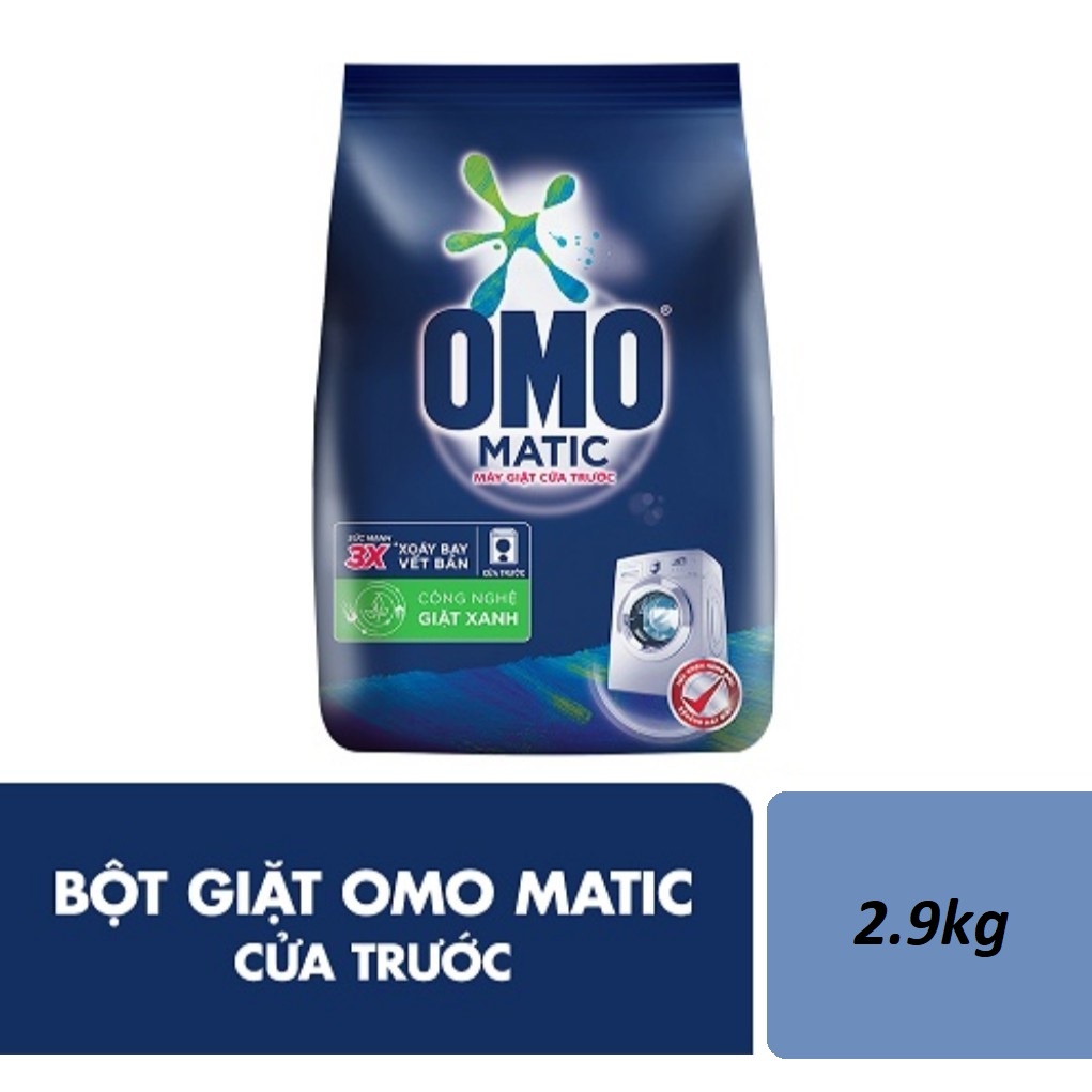 Bột giặt omo 2.9kg xanh cửa trước | Shopee Việt Nam