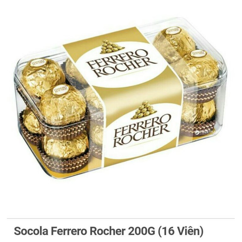 Socola Ferrero Rocher 200g (16 viên) | Shopee Việt Nam