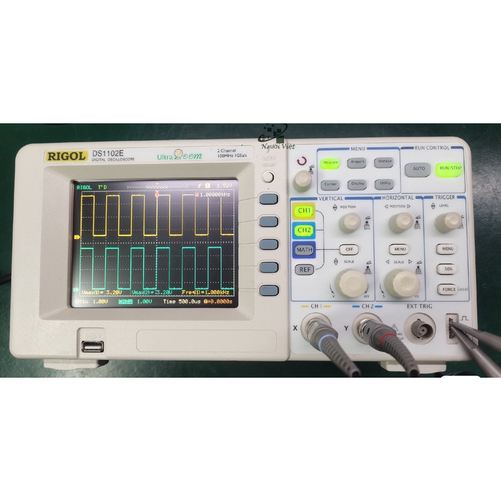 Máy hiện sóng số Rigol DS1102E 100MHZ, DS1152E 150MHZ, 2 kênh - 1 GSa/s Sampling, USB Storage ...