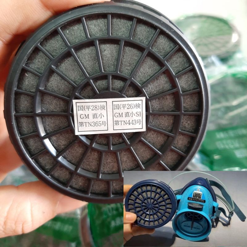 Phin lọc độc Koken G7- KGC 10L than hoạt tính chuyên dùng cho mặt nạ phòng độc Koken phun pu ...